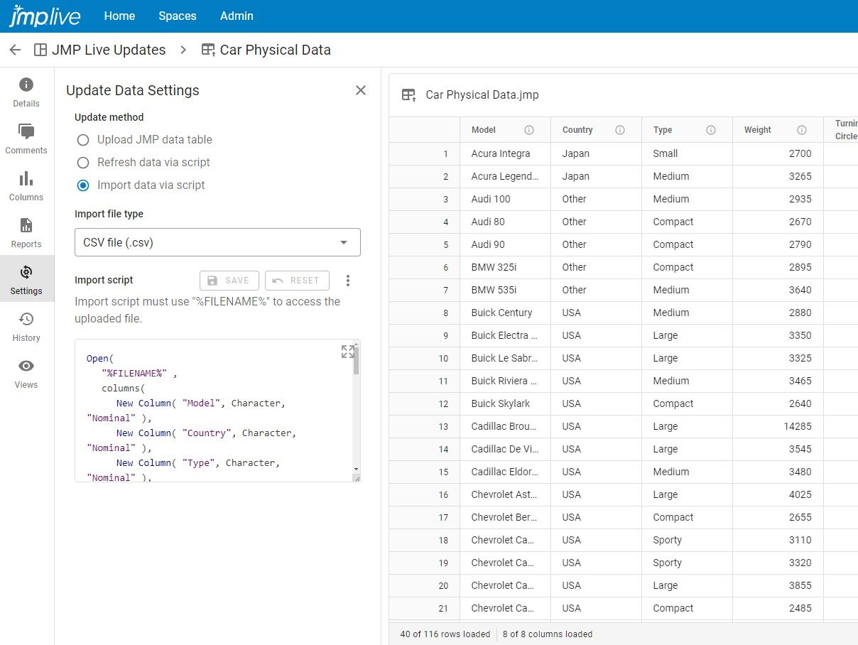 What's new in JMP® Live 18? - JMP User Community