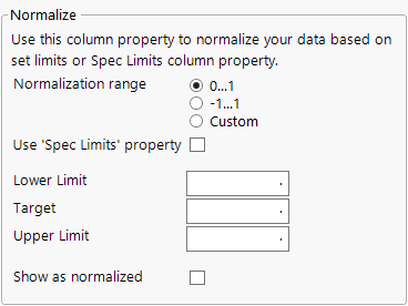 Provide us a way to use column properties to normalize our data based ...