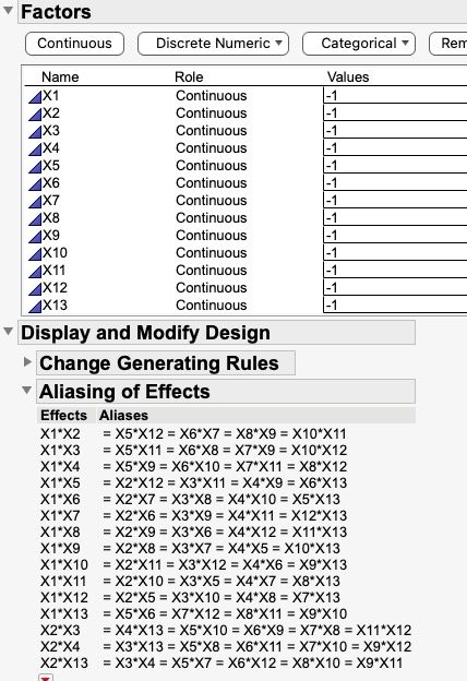 Solved Taking All Of The Quadratic And Binary Effects Into Account In Screening Design Jmp