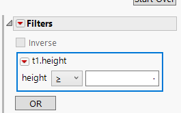 Data filter column headers - JMP User Community