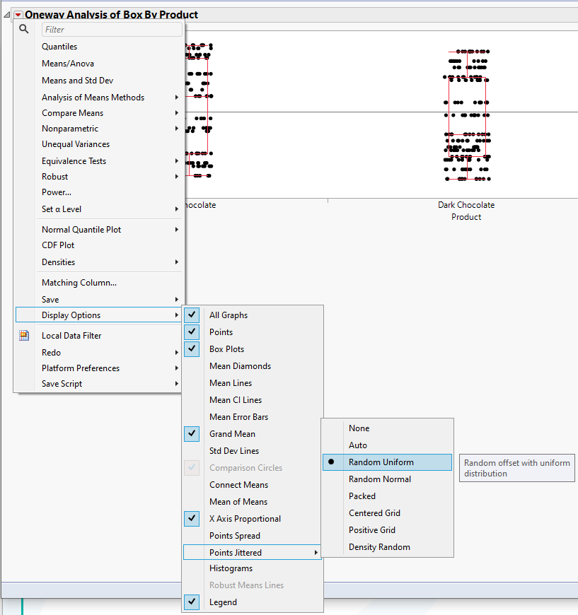 Solved: Jmp17 boxplot points spread - JMP User Community