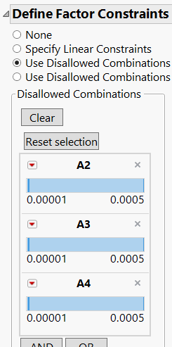 Linear constraints in mixture design - JMP User Community