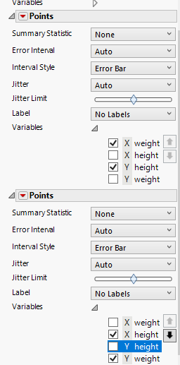 Multiple x and y data sets plotted as "pairs" without having to stack columns - JMP User Community