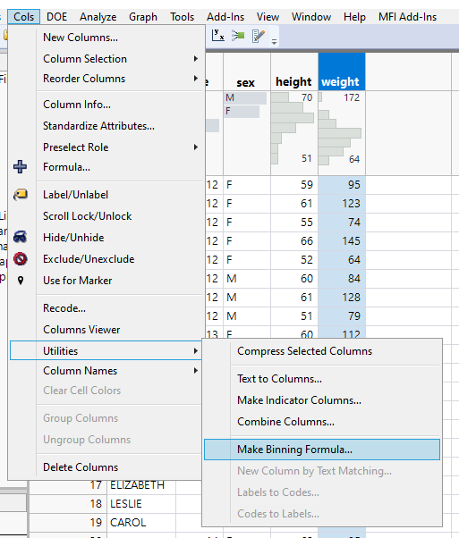 Sorting Data into Categories - JMP User Community