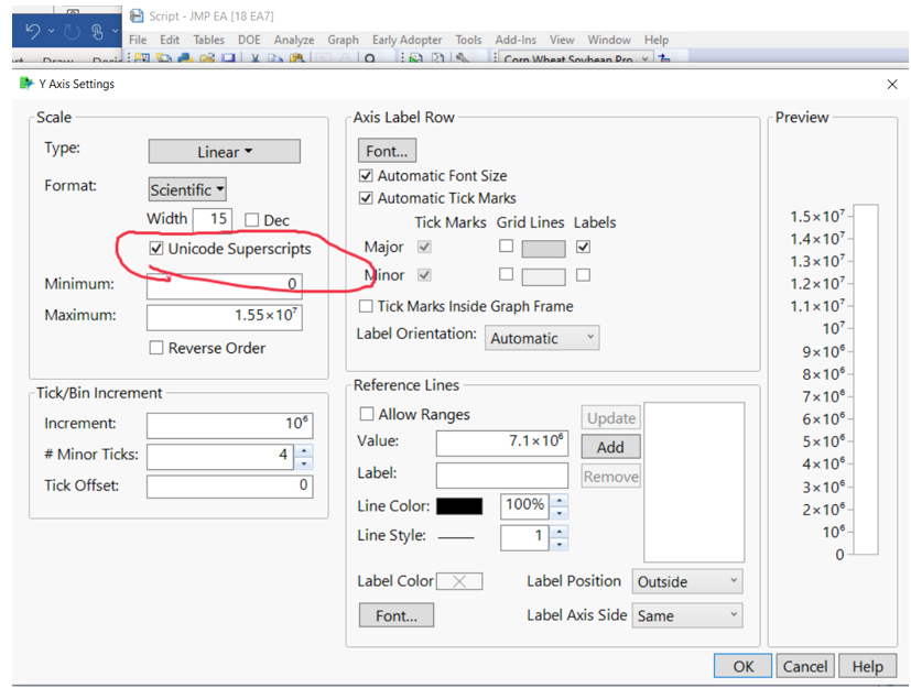 Reply All Scientific Notation Such As 602×10²³ Using Custom Axis Formats Jmp User Community