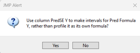 Solved: Disappearance of confidence intervals on profiler - JMP User ...