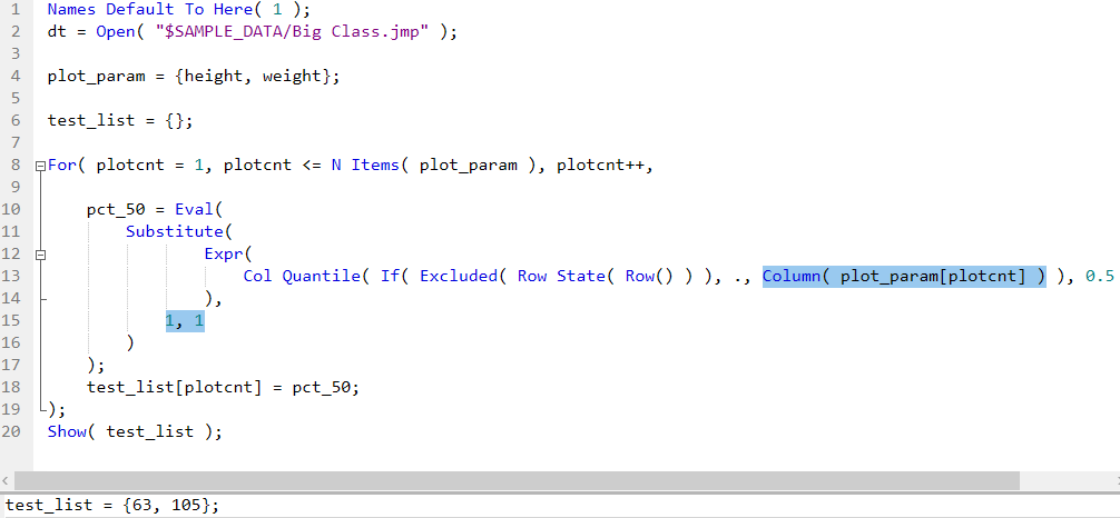 Solved: Exclude rows in Col Quantile Calculation - JMP User Community