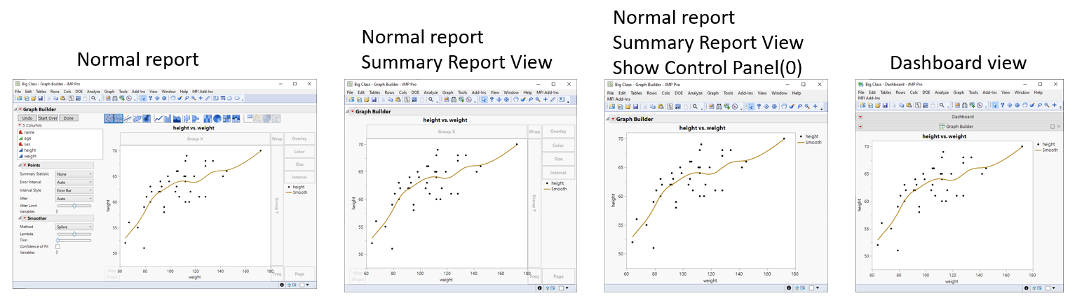 New report view to JMP reports which changes Outline Box to Tab Page ...