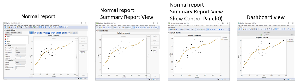 New report view to JMP reports which changes Outline Box to Tab Page ...