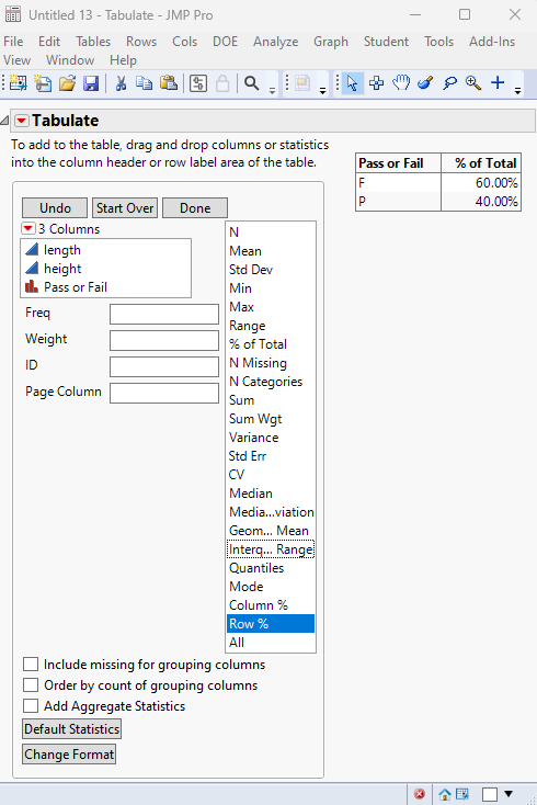 Solved: calculate the total percentage of outliers for a process of several properties c ...