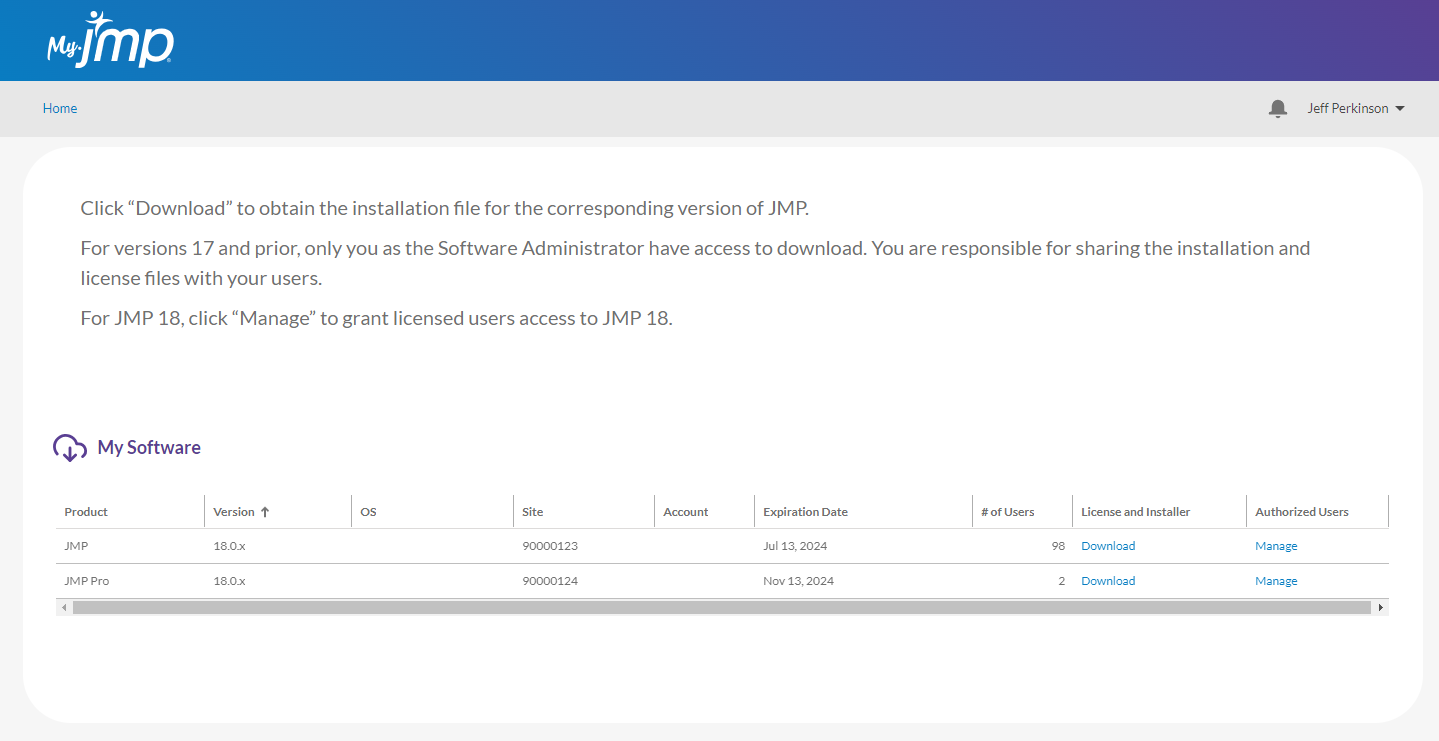 How to Download JMP 18 - Software Administrator - JMP User Community