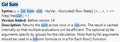 How to get column sum according to same column values? - JMP User Community