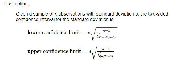 Standard Deviation Upper Confidence Interval for Variance Component ...