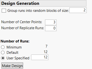 Solved: Custom design factor constraints - JMP User Community