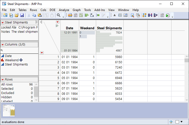 Solved: Shading a specific time (weekends) in graph builder - JMP User Community