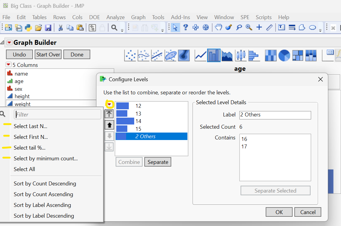 JSL for "Configure levels" - JMP User Community