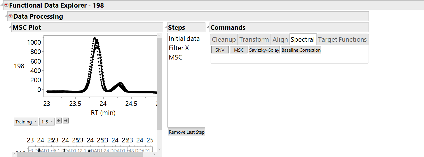 Solved: How can I "autoscale" functional / spectroscopic data? - JMP ...