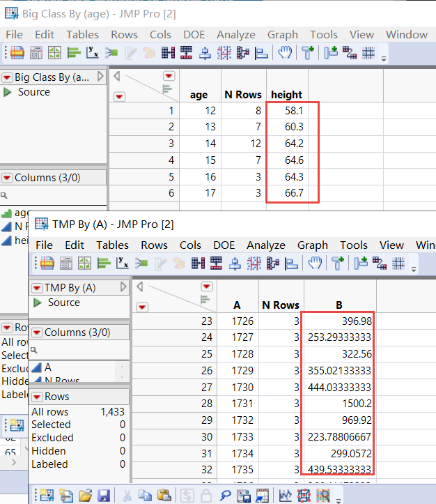 Averaging with the Summary command. How can I use the mean column of the generat... - Page 2 ...