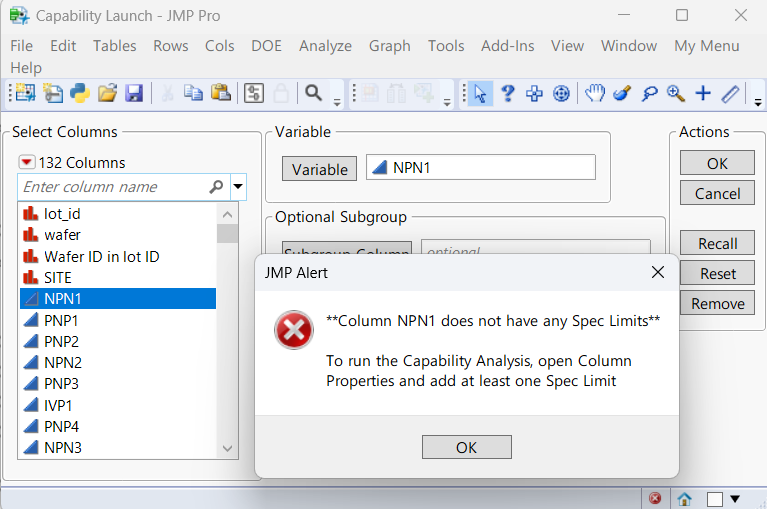 Capability Explorer - JMP User Community