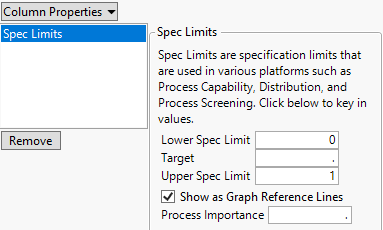 Solved: Set Spec Limits Using a Variable Instead of a Hard Coded Number - JMP User Community
