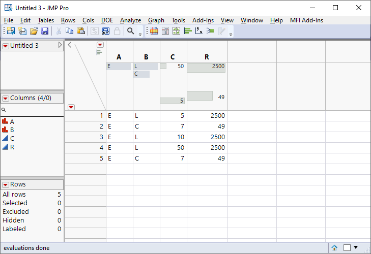 How To Multiply Rows With The Same Properties Jmp User Community