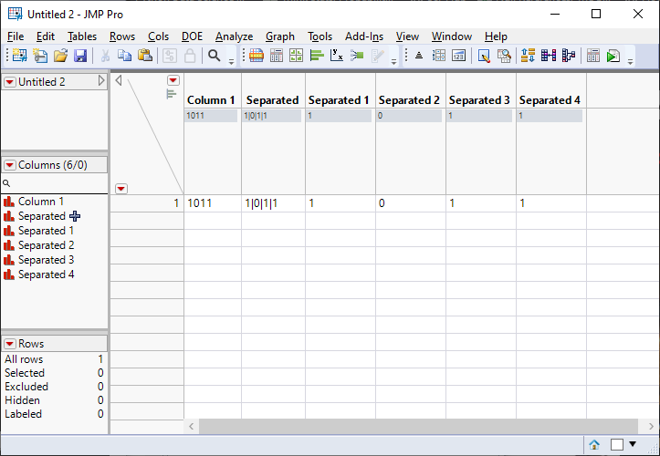How To Convert Decimal Value To Binary Value In Another Column Jmp User Community