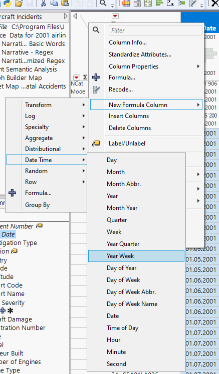 calendar week? - JMP User Community