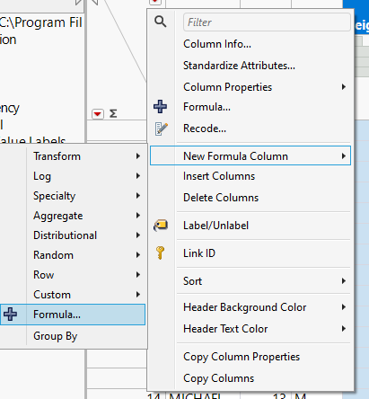 Recode - Numeric Transformation - JMP User Community