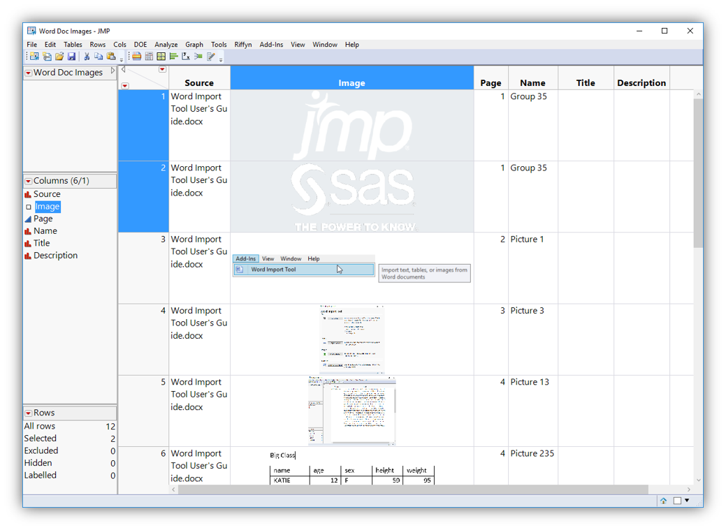 Word Import Tool - JMP User Community