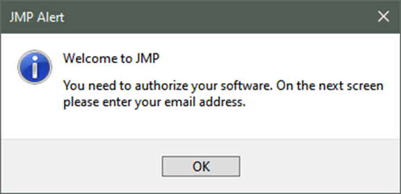 Manual Authorization of JMP® - JMP User Community