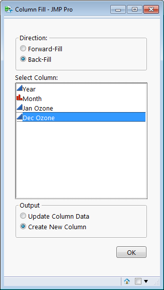 Column Filling - JMP User Community