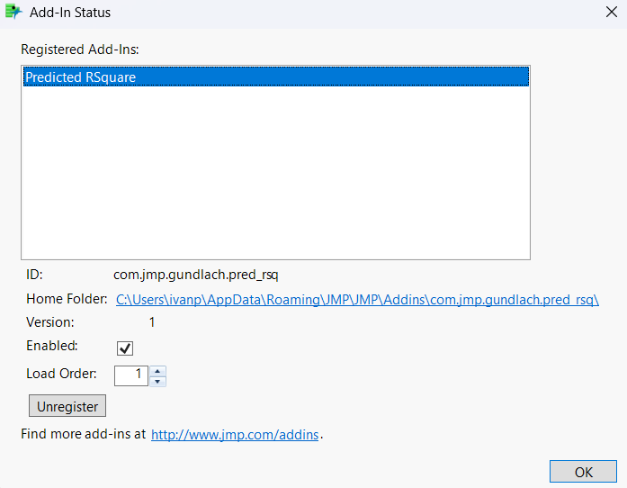 help to get R squared predicted - JMP User Community