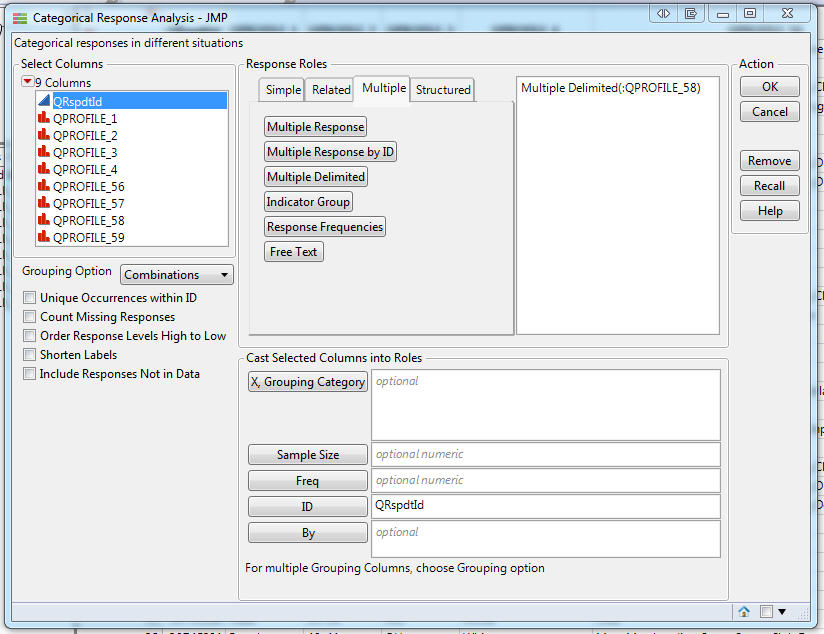 Solved: Show percentages based to Total Cases Responding in Categorical ...