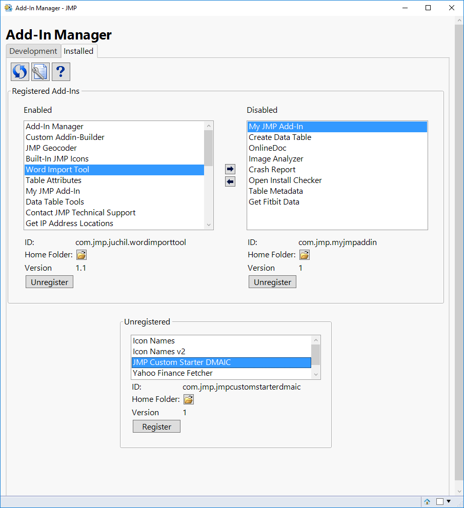 Add-In Manager - JMP User Community