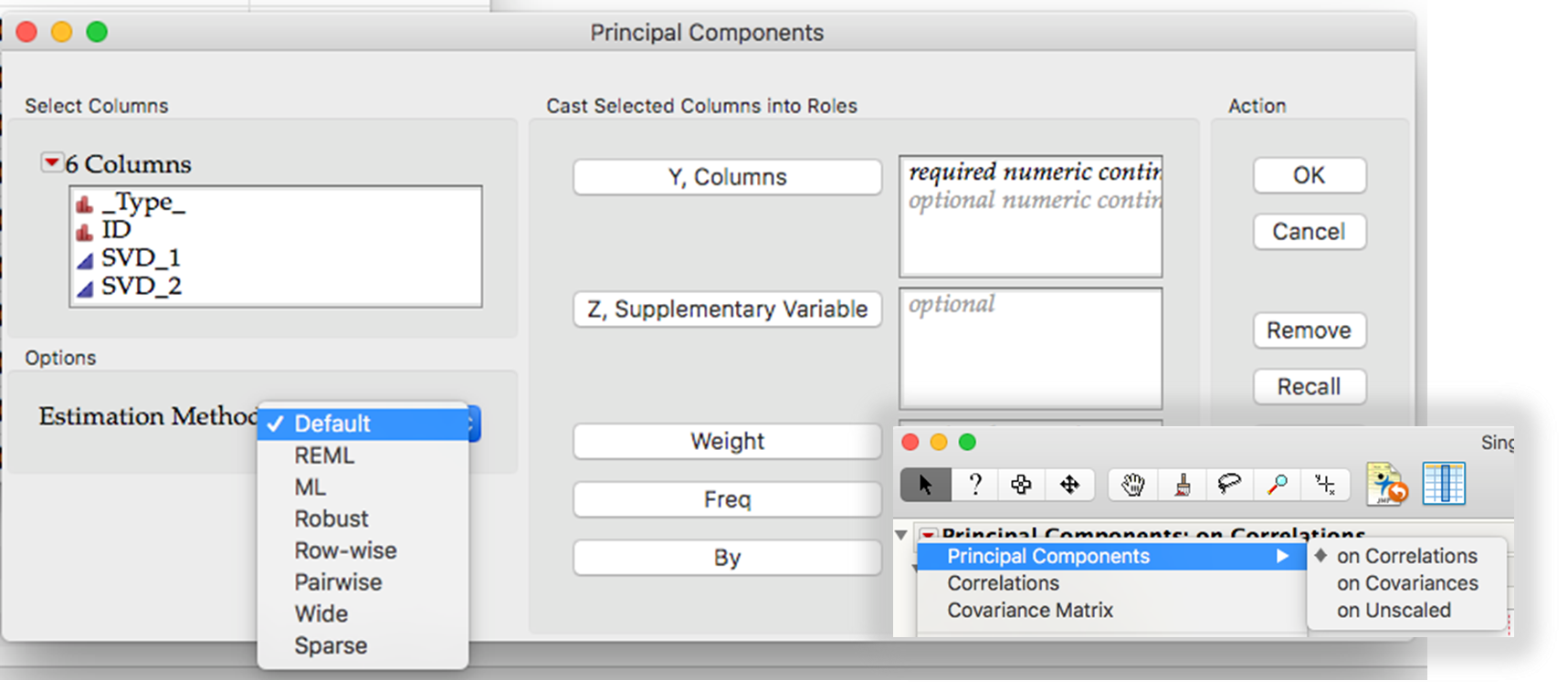 Principal Components (REML With Covariance or Correlation, Wide and ...