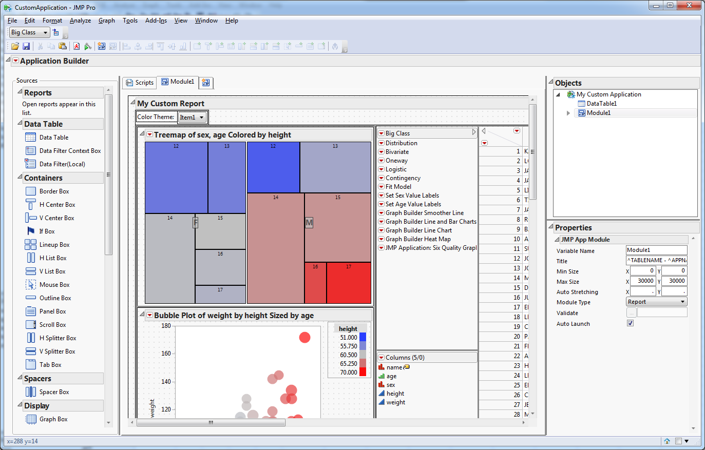 Custom JMP application example - JMP User Community