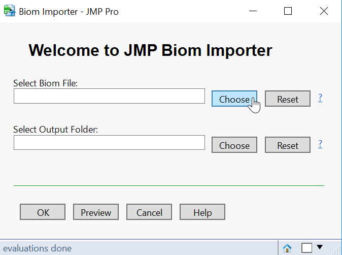 Biom Importer - JMP User Community