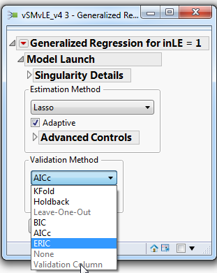 Solved: How do I use [Validation Column] in [Validation Method] of Gen'zd (logistic) reg ...