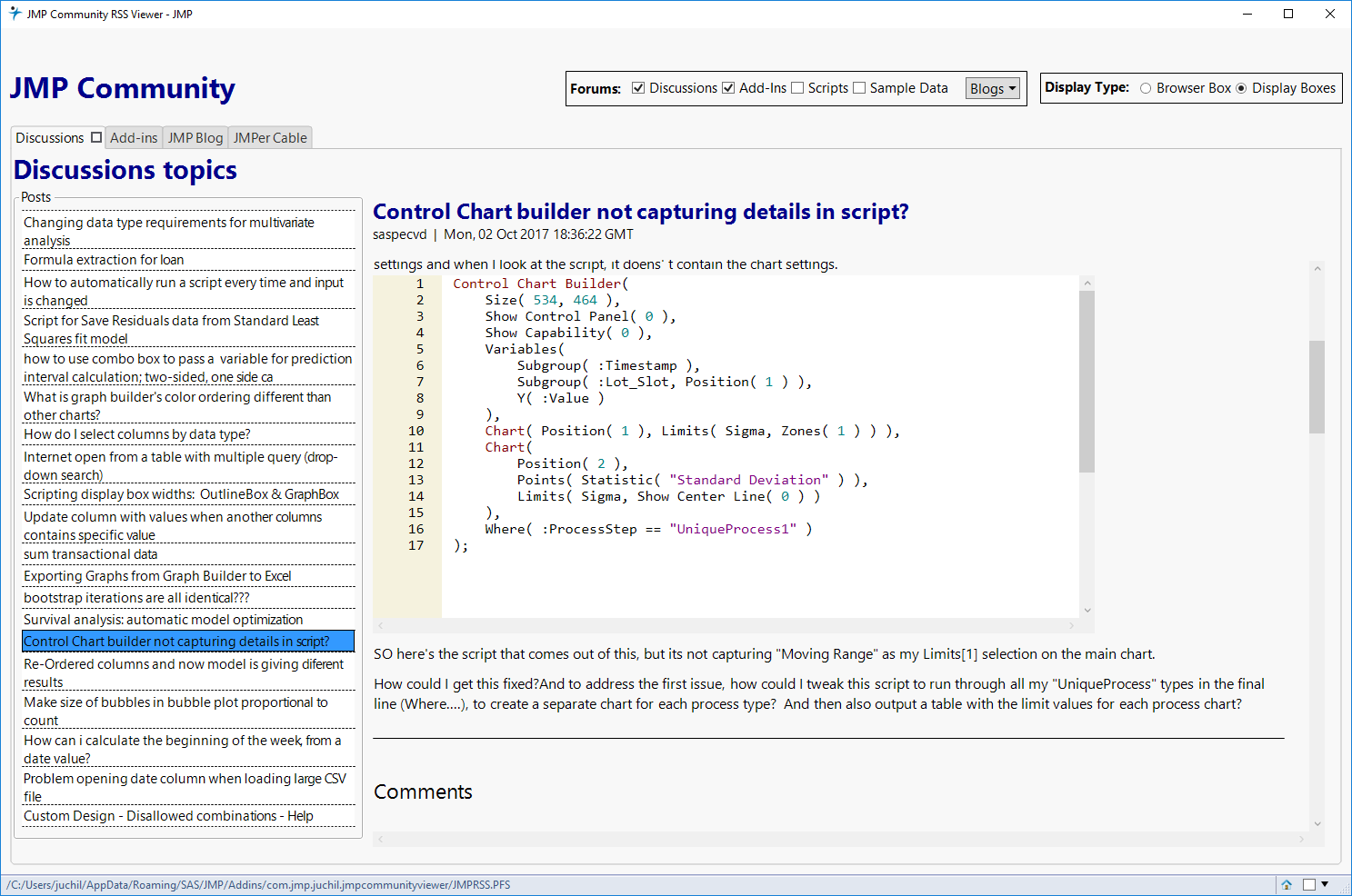 JMP User Community Add-In - JMP User Community