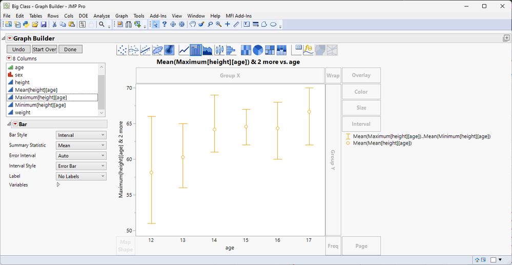 Solved: Re: Adding Label for Interval in Bar Chart - JMP User Community