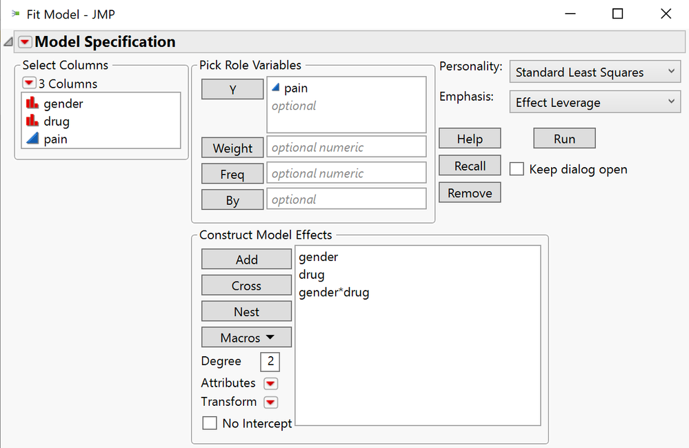 Two-Way (Factorial) ANOVA - JMP User Community