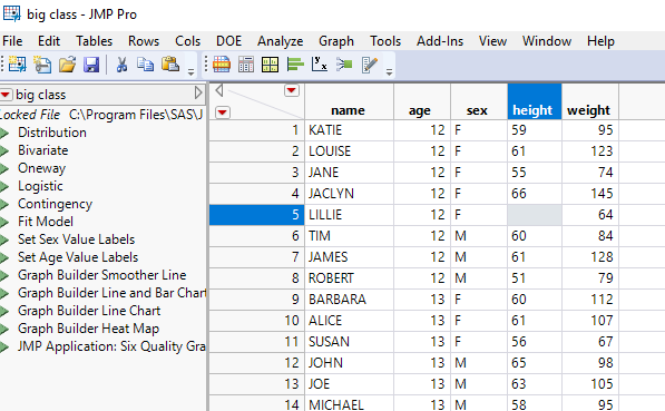 Solved: N missing values/empty cell - JMP User Community