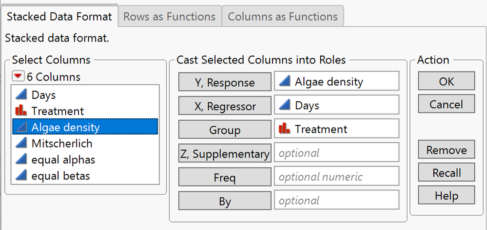 Fit Non-Linear Curve - JMP User Community