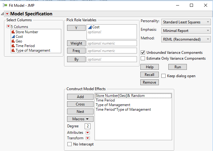 Solved: REML mixed model: "Unable to allocate enough memory" error message - JMP User Community