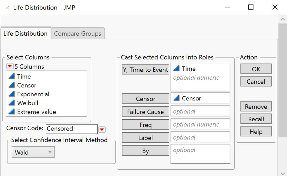 Distribution Fitting (Life Distribution) - JMP User Community
