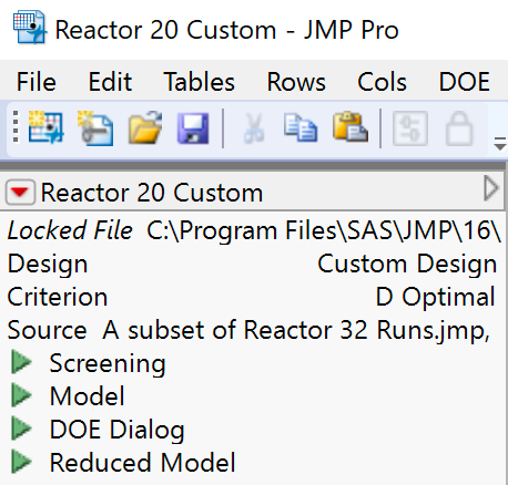 DOE Screening Experiment Analysis - JMP User Community