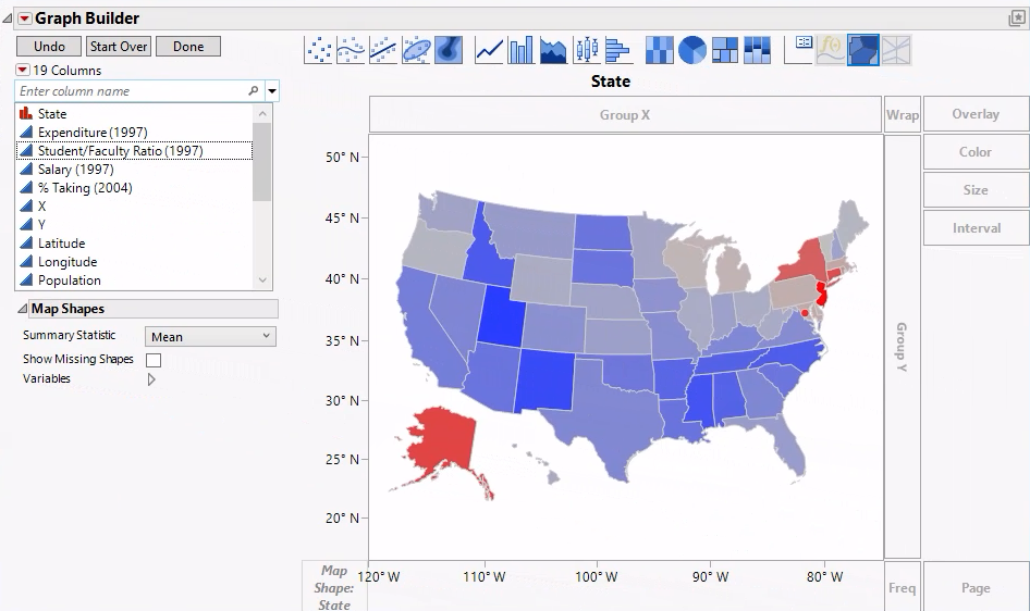 Mapping in Graph Builder - JMP User Community