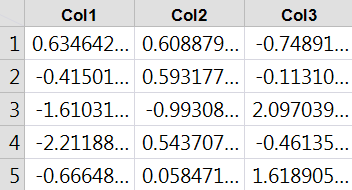 Convert Matrix to Data Table and Back - JMP User Community