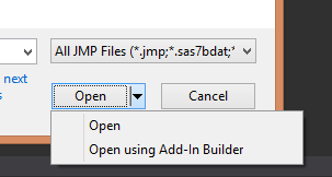 Solved: How to open an addin file for editing? - JMP User Community