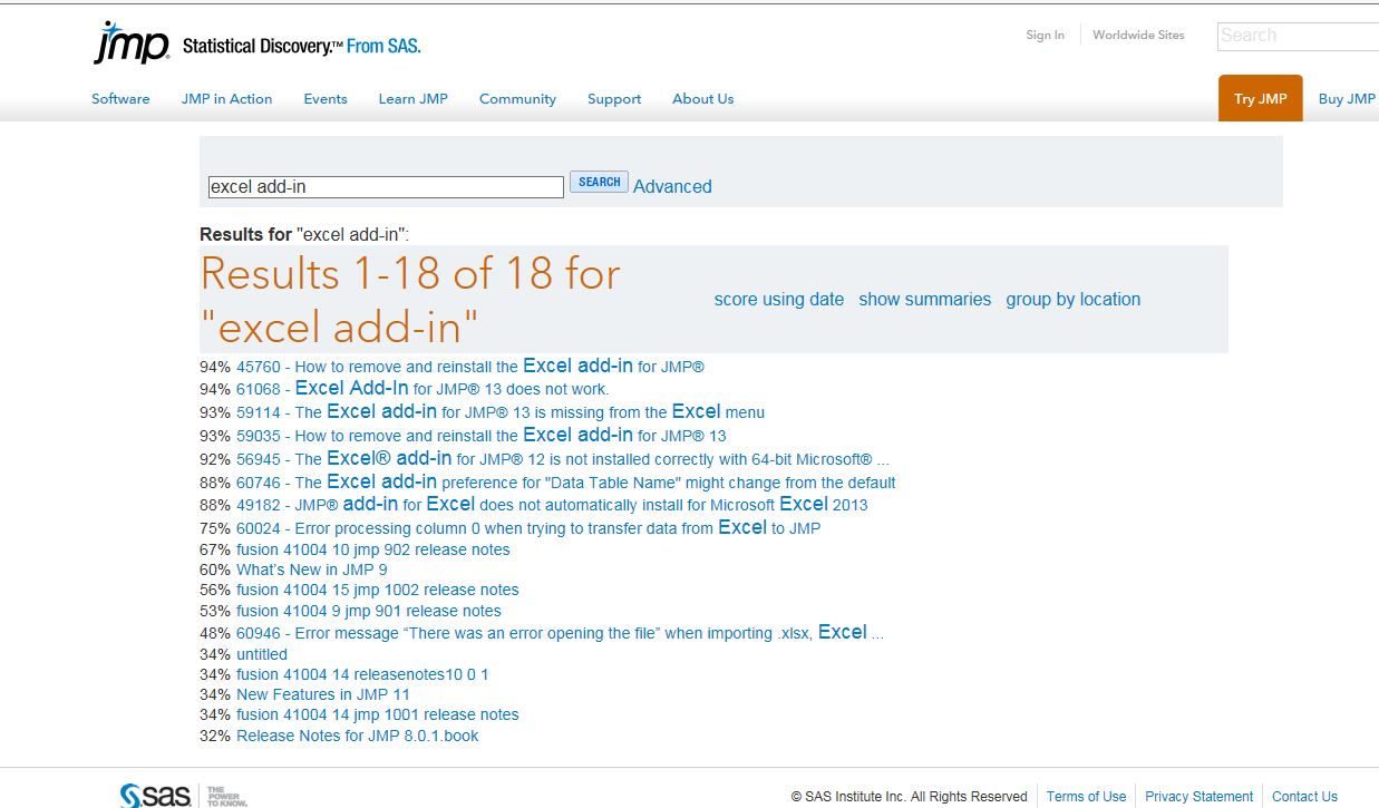jmp Add In sur Excel - JMP User Community